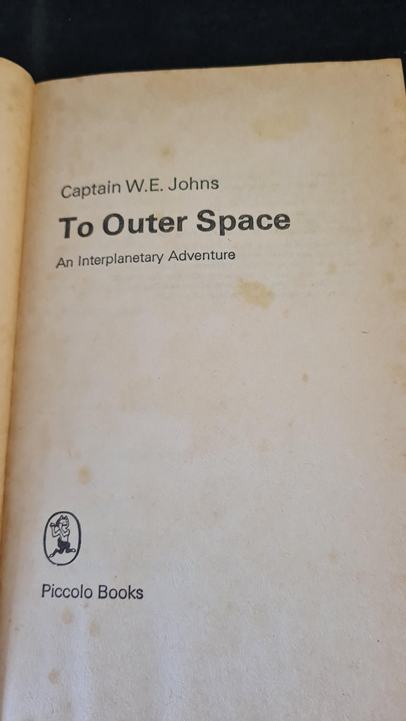 Captain W E Johns - To Outer Space, Piccolo Books, 1980, Paperbacks ...