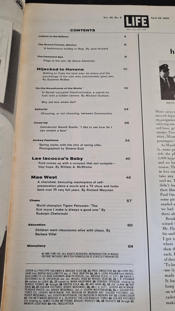 Life Magazine April 28 1969 Volume 46 Number 8 – Richard Dalby's Library