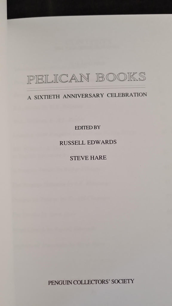 Russell Edwards & Steve Hare - Pelican Books, A 60th Anniversary Celeb ...