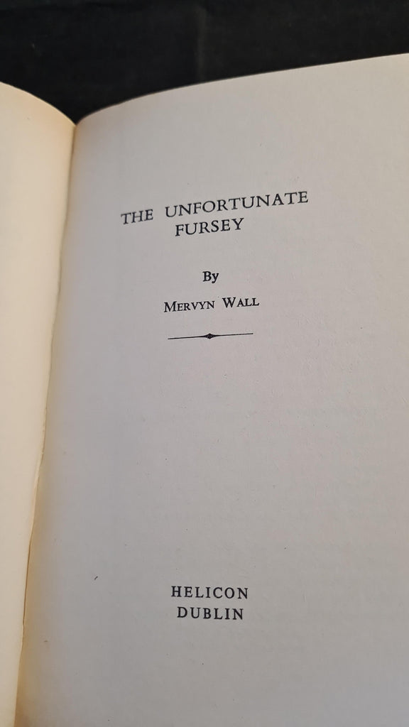 Mervyn Wall - The unfortunate Fursey, Helicon, 1965, Paperbacks ...