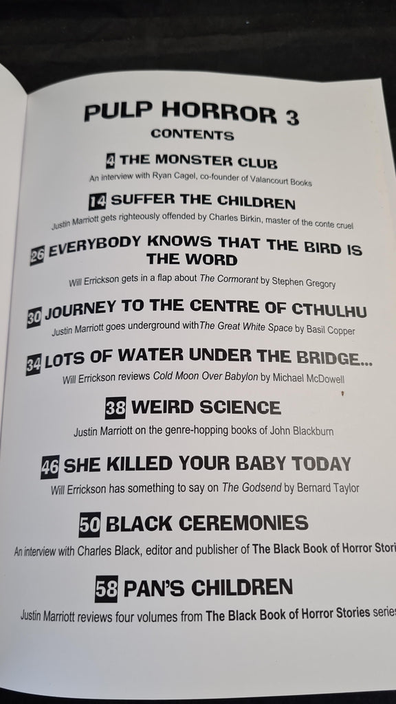 Justin Marriott - Pulp Horror Issue 3 July 2016 – Richard Dalby's Library