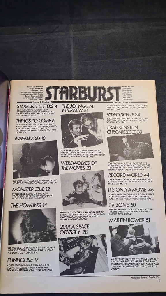Starburst Number 34, Volume 3 Number 10, 1981, Marvel Comics – Richard ...