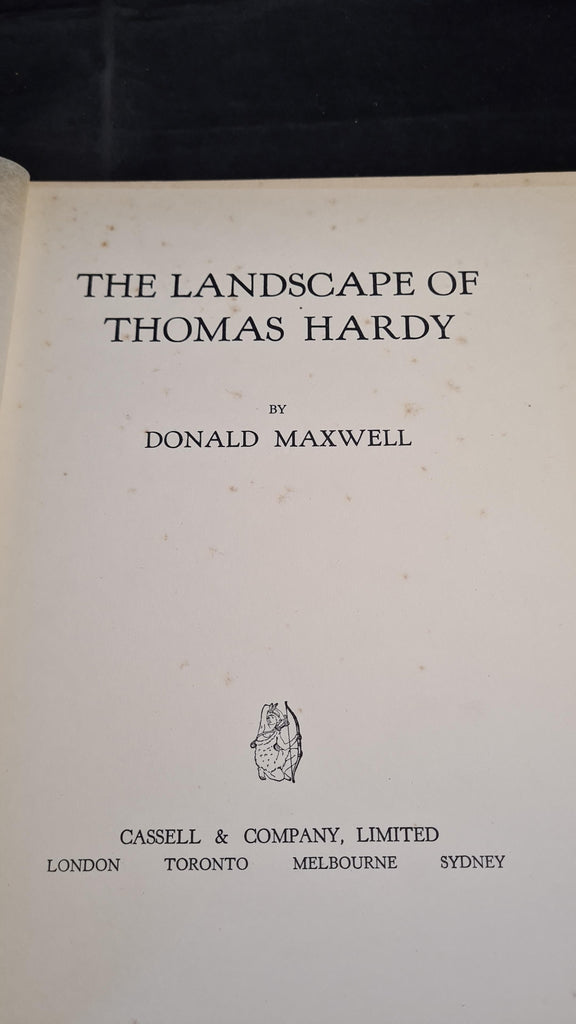 Donald Maxwell - The Landscape of Thomas Hardy, Cassell, 1928 – Richard ...