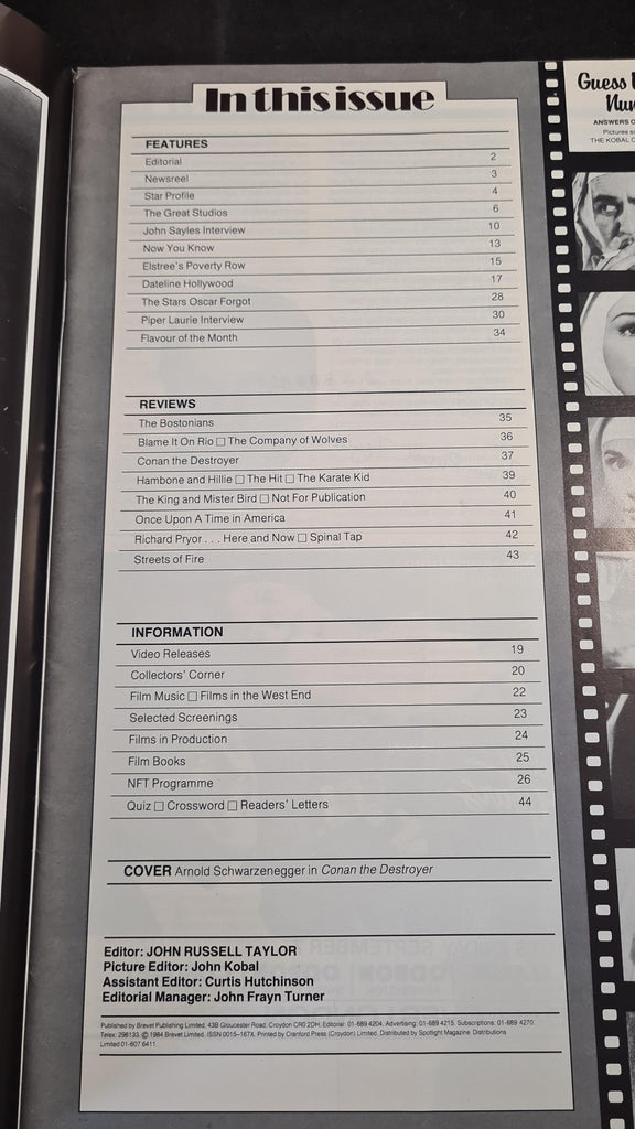 Films and Filming Magazine September 1984 – Richard Dalby's Library