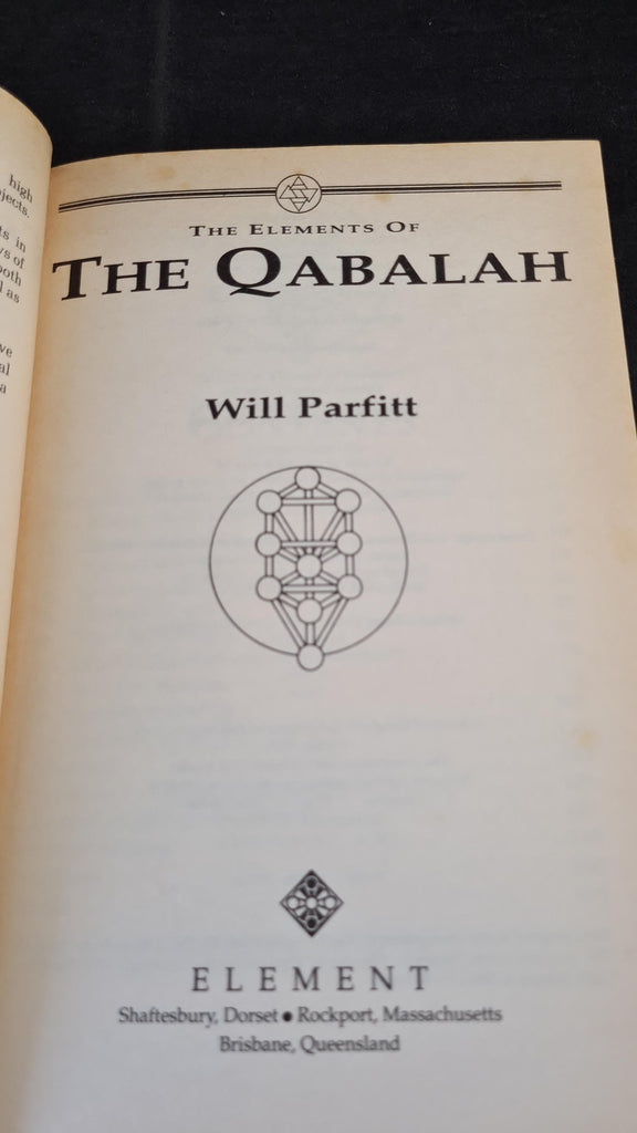 Will Parfitt - The Elements of The Qabalah, Element, 1993, Paperbacks ...