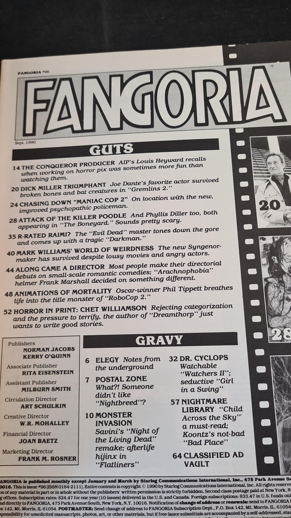 Fangoria Magazine Number 96 September 1990 – Richard Dalby's Library