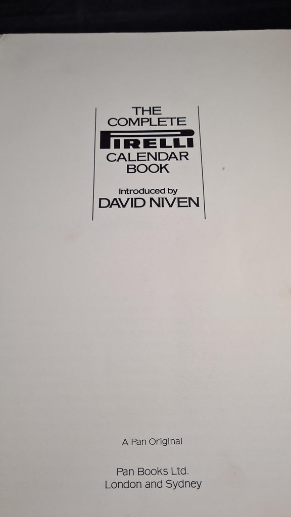 The Complete Pirelli Calendar Book, Pan Books, 1975 – Richard Dalby's ...
