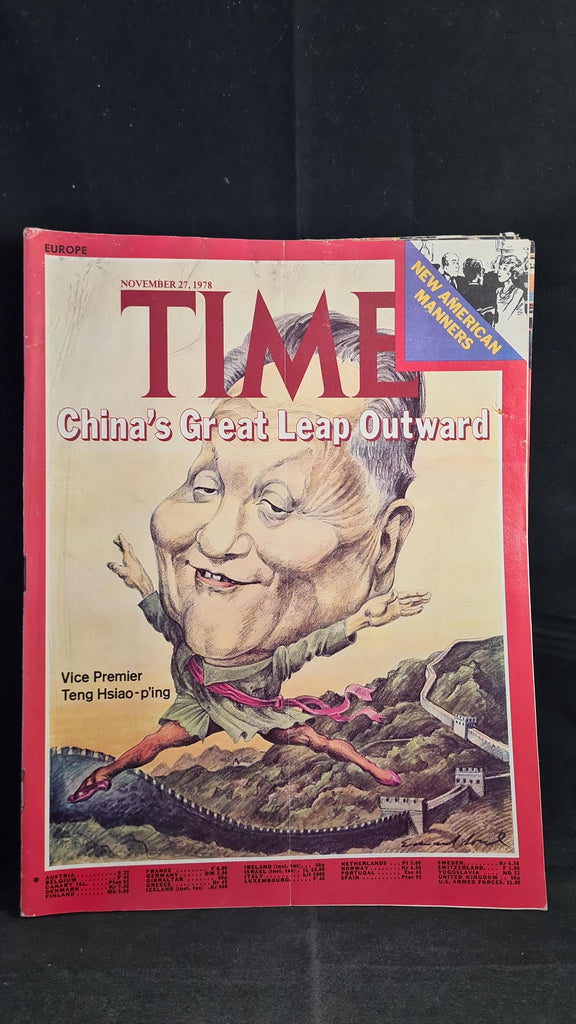 Hedley Donovan - Time Magazine November 27 1978 – Richard Dalby's Library