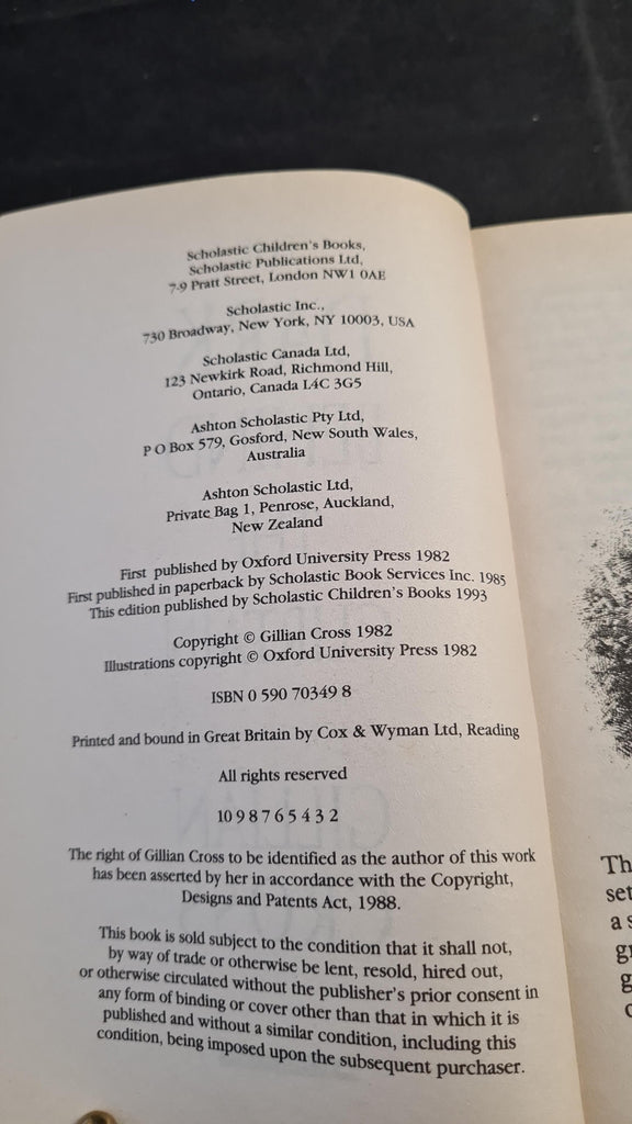 Gillian Cross - The Dark Behind The Curtain, Scholastic, 1993, Paperba ...