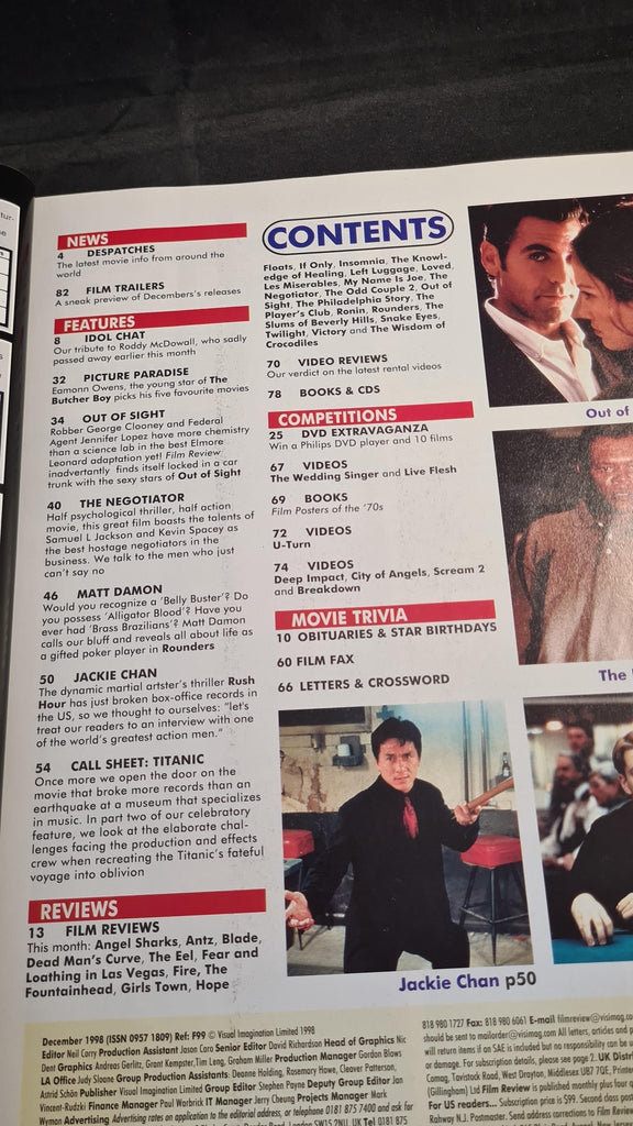 Film Review December 1998 – Richard Dalby's Library