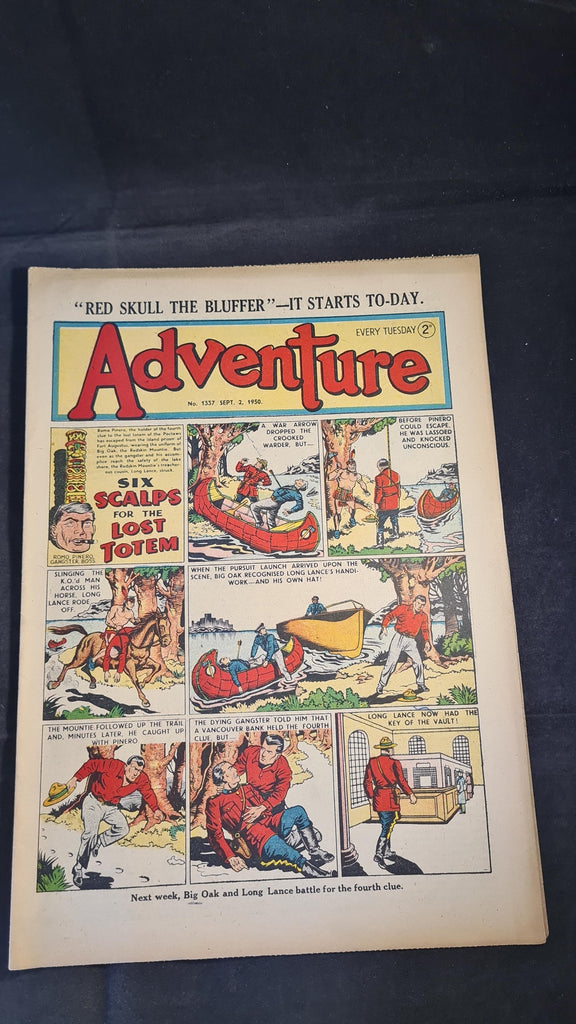 Adventure Magazine Number 1337, September 2, 1950 – Richard Dalby's Library