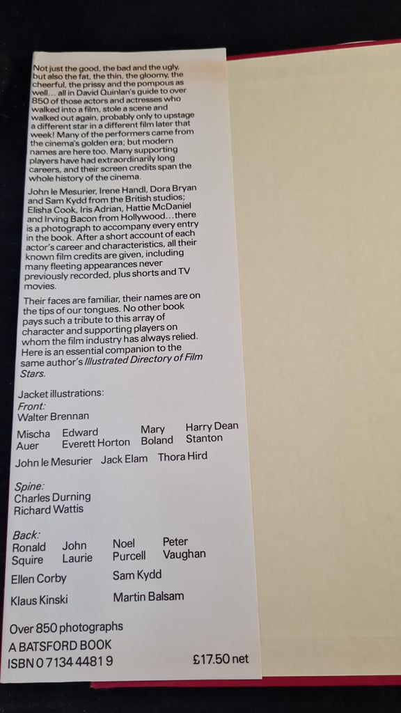 David Quinlan - The Illustrated Directory of Film Character Actors, B ...