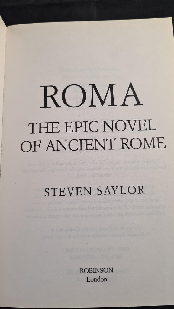 Steven Saylor - Roma, Robinson, 2008, Paperbacks – Richard Dalby's Library