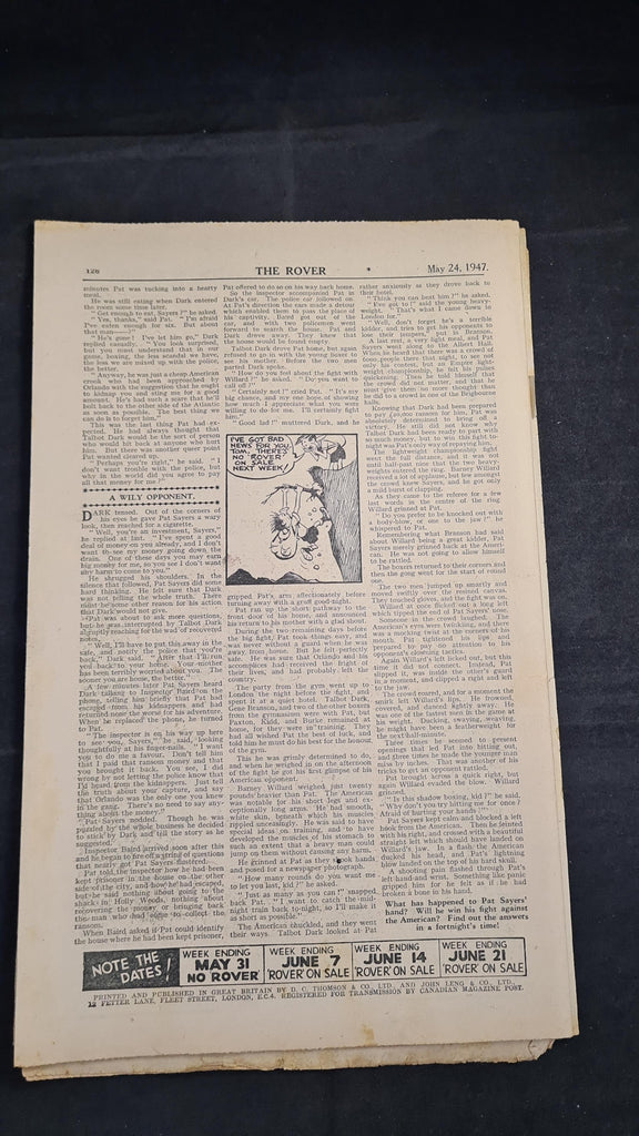 The Rover Number 1167, 24th May 1947 – Richard Dalby's Library