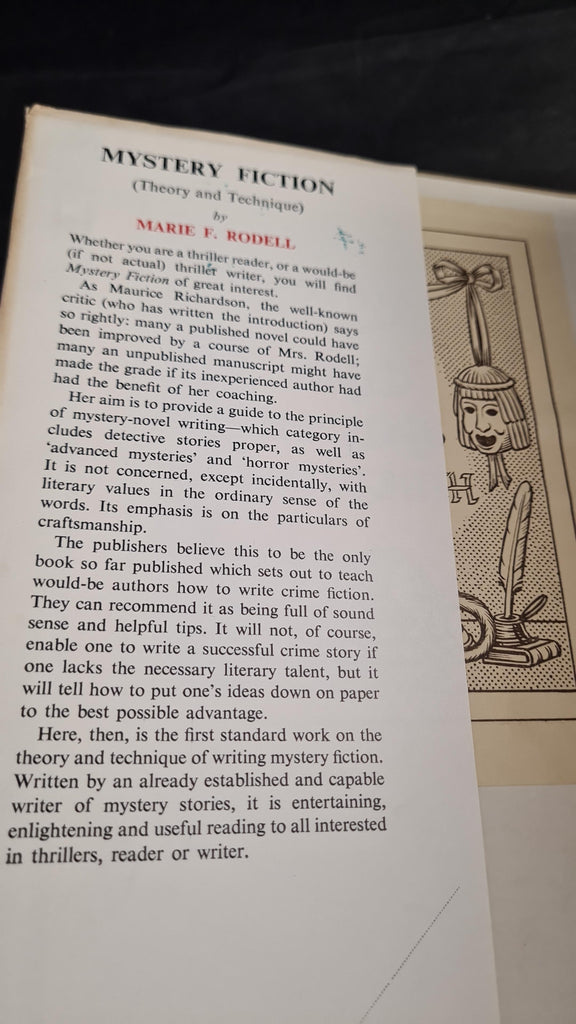 Marie F Rodell - Mystery Fiction, Theory & Technique, Hammond, 1954, F ...
