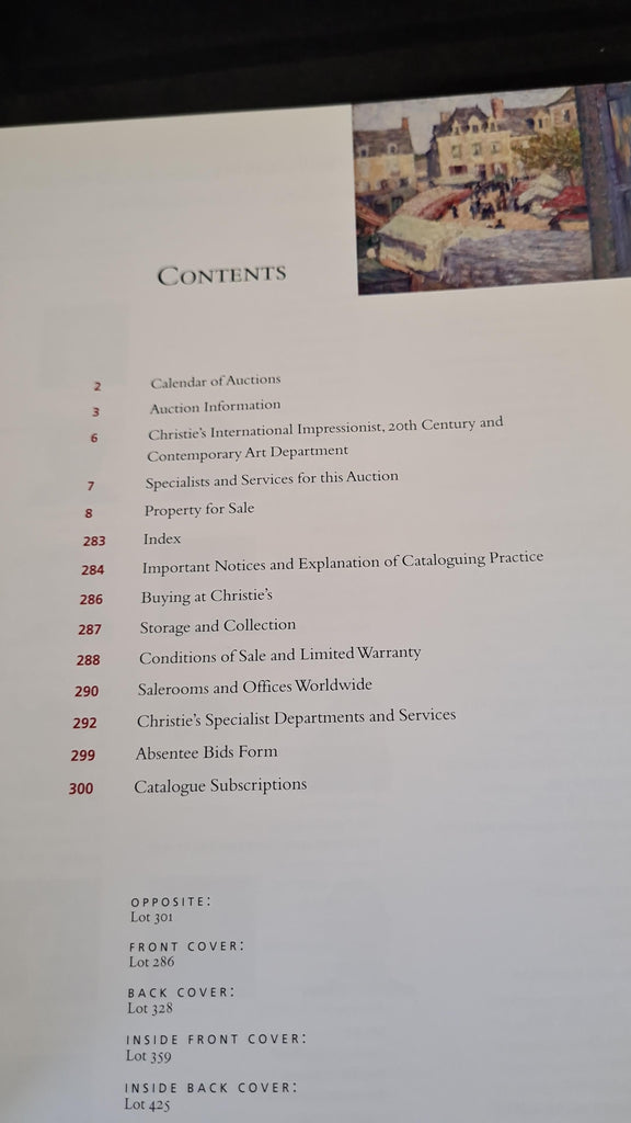 Christie's 7 February 2007, Impressionist & Modern Art, London ...