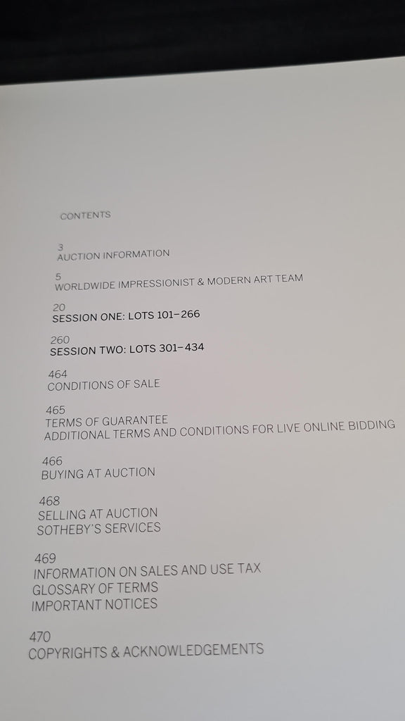 Sotheby's 15 May 2018, Impressionist & Modern Art, New York – Richard ...
