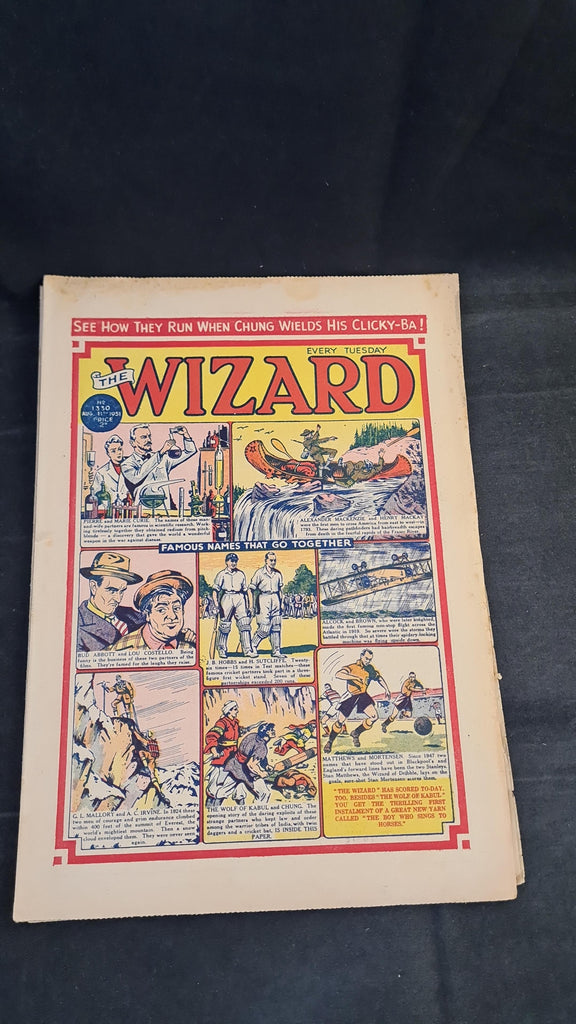 The Wizard Magazine Number 1330 August 11th 1951 – Richard Dalby's Library