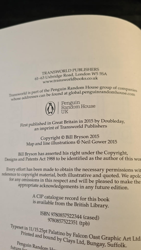 Bill Bryson - The Road to Little Dribbling, Doubleday, 2015 – Richard ...