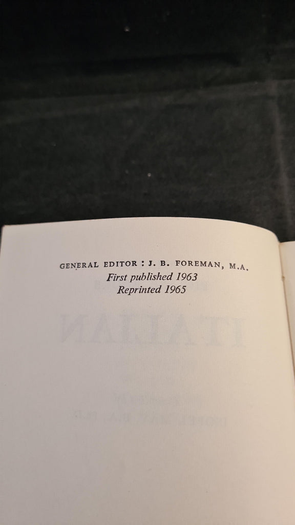 Isopel May - Italian Phase Book, Collins, 1965 – Richard Dalby's Library