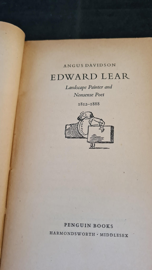 Angus Davidson - Edward Lear 1812-1888, Penguin Books, 1950, Paperback ...