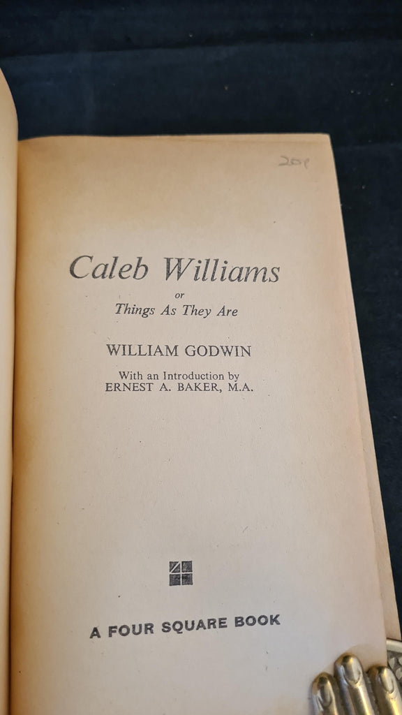 William Godwin - Caleb Williams, Four Square Book, 1966, Paperbacks ...