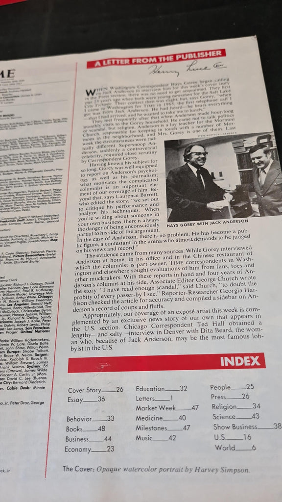 Hedley Donovan - Time Magazine April 3 1972 – Richard Dalby's Library