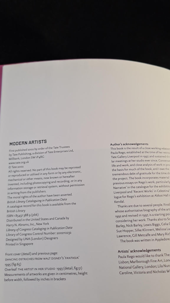 Fiona Bradley - Paula Rego, Tate Publishing, 2002 – Richard Dalby's Library