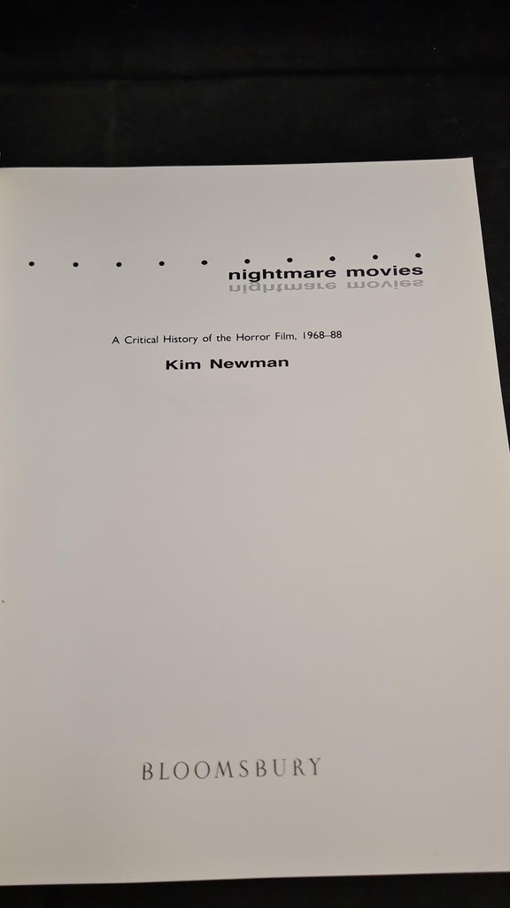 Kim Newman - Nightmare Movies, Bloomsbury Publishing, 1988 – Richard ...