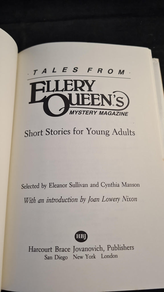 Eleanor Sullivan - Tales from Ellery Queen's Mystery Magazine, Harcour ...