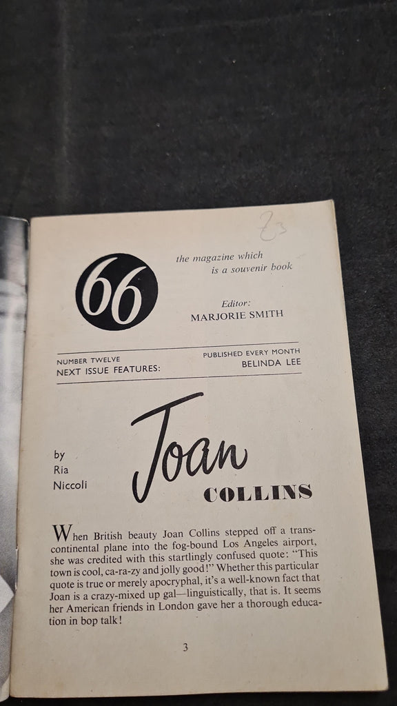 Ria Niccoli - Joan Collins, 66 Magazine – Richard Dalby's Library