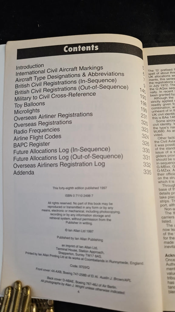 Alan J Wright - Civil Aircraft Markings 1997, Ian Allan – Richard Dalby ...