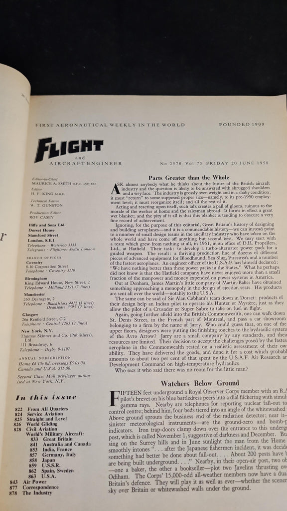 Flight Magazine 20 June 1958, Military Aircraft of the World – Richard ...