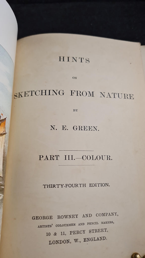 N E Green - Hints on Sketching from Nature, George Rowney, 34th Editio ...