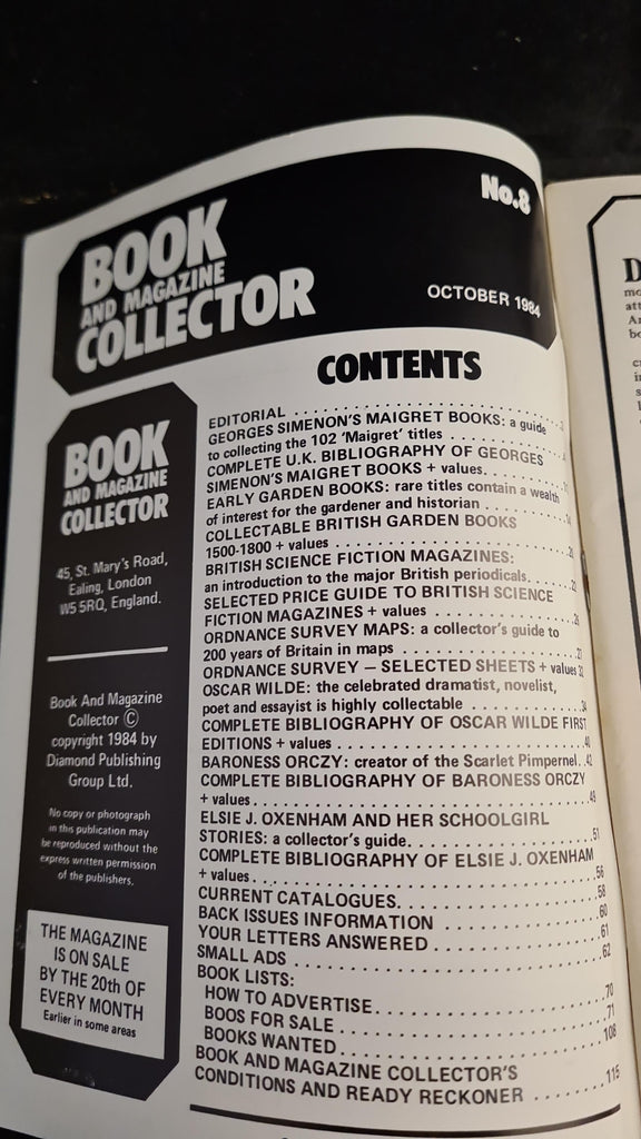 Book & Magazine Collector Number 8 October 1984 – Richard Dalby's Library