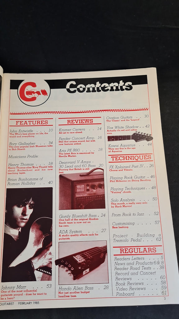 Guitarist Magazine Volume 1 Number 9 February 1985 – Richard Dalby's ...