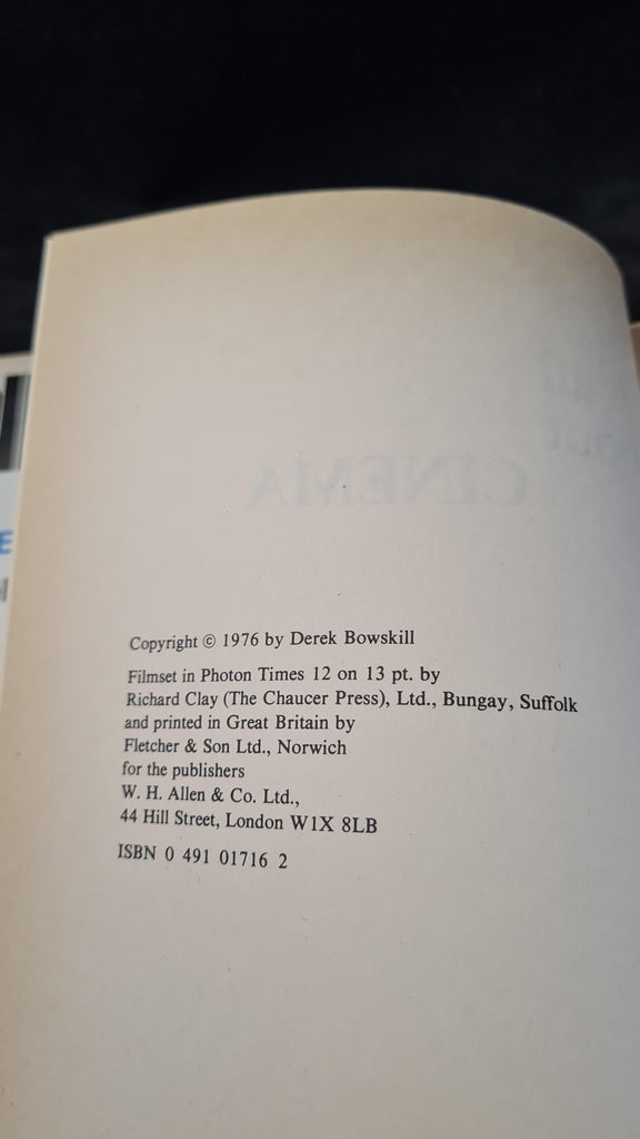 Derek Bowskill - All About Cinema, W H Allen, 1976, First Edition ...