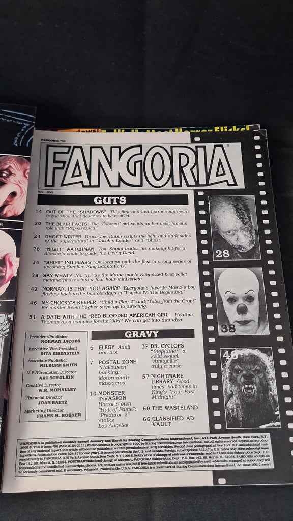 Fangoria Magazine Number 98 November 1990 – Richard Dalby's Library