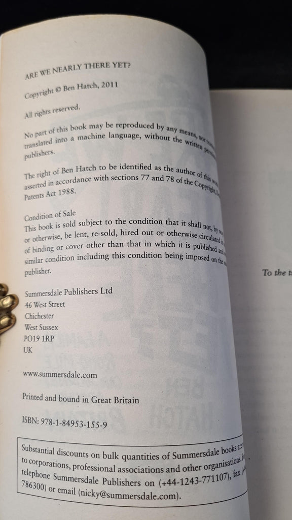 Ben Hatch - Are We Nearly There Yet, Summersdale, 2011, Paperbacks ...