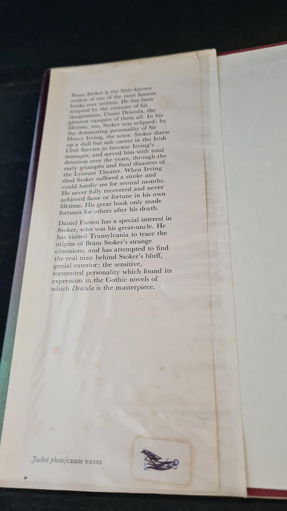 Daniel Farson - The Man Who Wrote Dracula, Michael Joseph, 1975 ...