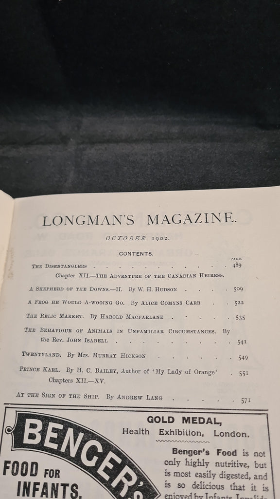 Longman's Magazine October 1902 – Richard Dalby's Library