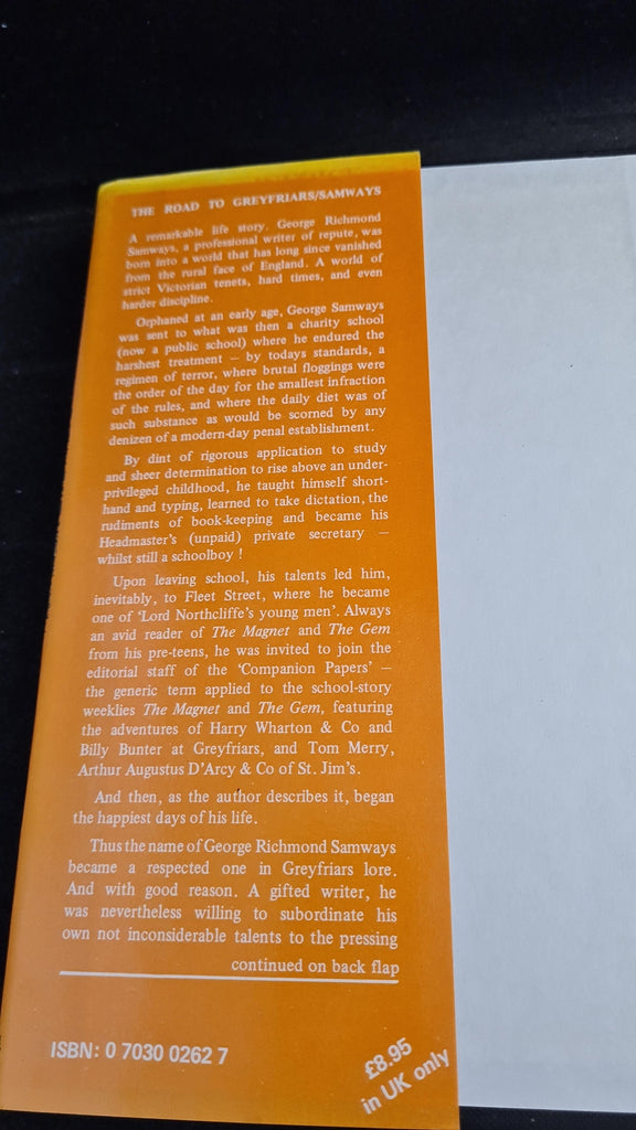 George Richmond Samways - The Road to Greyfriars, Howard Baker, 1984 ...