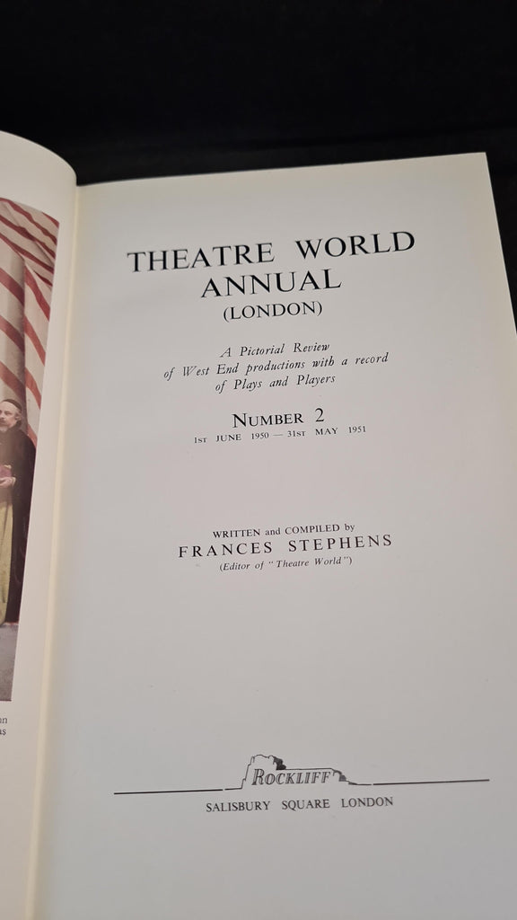 Frances Stephens - Theatre World Annual Number 2, Rockliff, 1951 ...