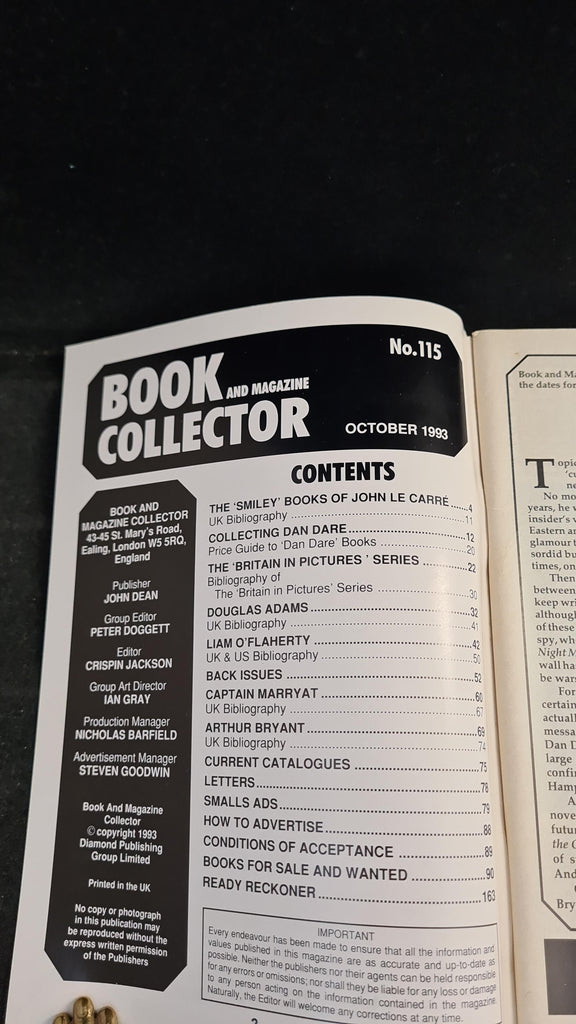 Book & Magazine Collector Number 115 October 1993 – Richard Dalby's Library