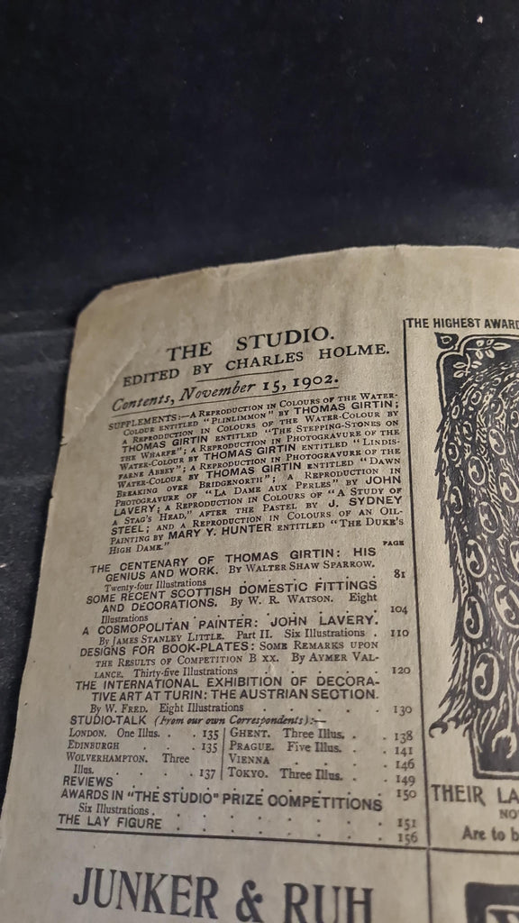The Studio Magazine Volume 27 Number 116 November 15th 1902 – Richard ...