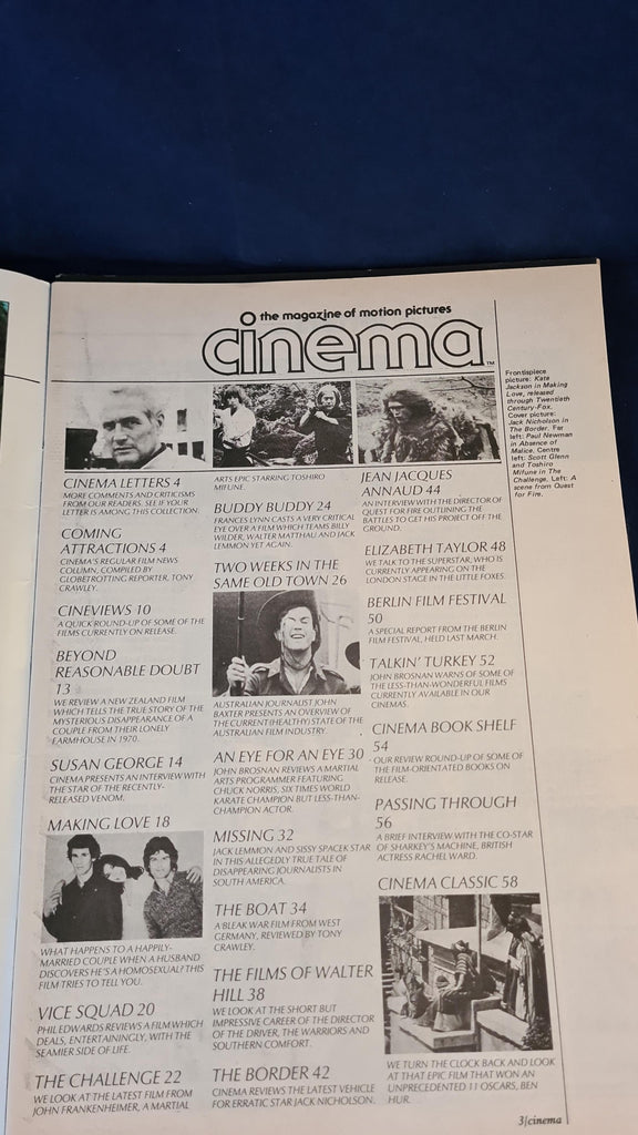 Cinema Magazine Number 2, June 1982, Marvel Comics – Richard Dalby's ...