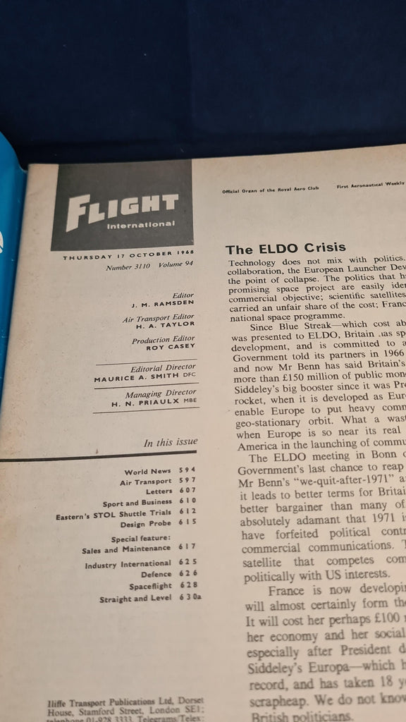 Flight International Magazine 17 October 1968 – Richard Dalby's Library