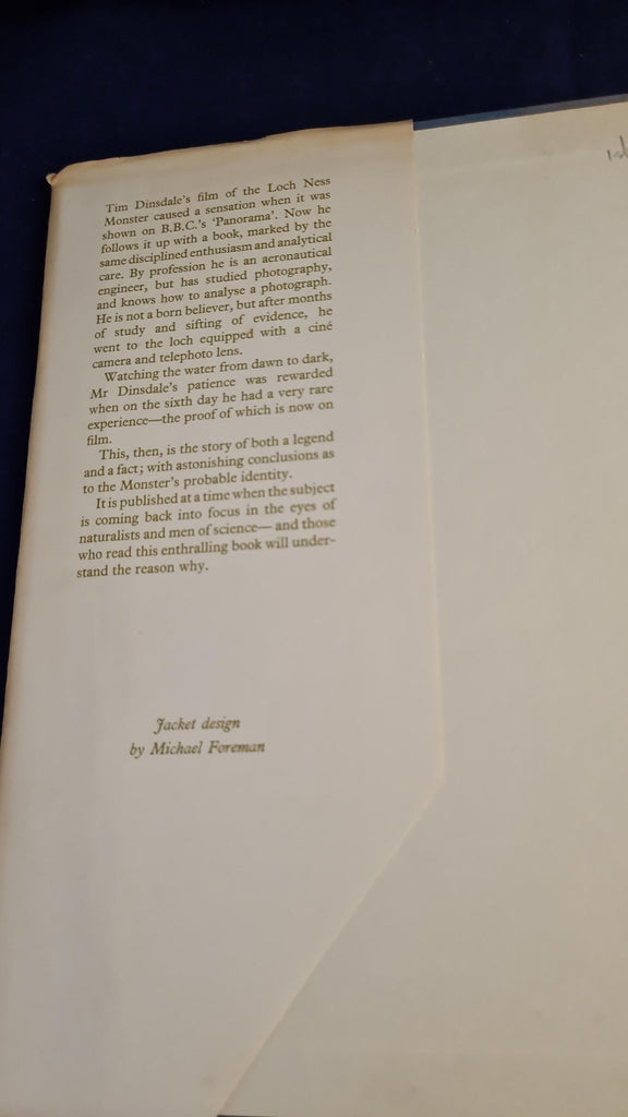 Tim Dinsdale - Loch Ness Monster, Routledge & Kegan, 1961, First Editi ...