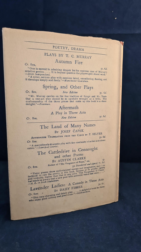 Lewis Spence - Plumes of Time, George Allen & Unwin, 1926, Signed, Boo ...