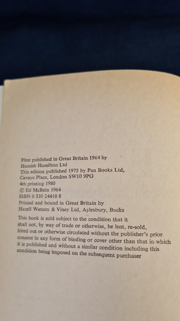 Ed McBain - Axe, An 87th Precinct Mystery, Pan Books, 1975, Paperbacks ...